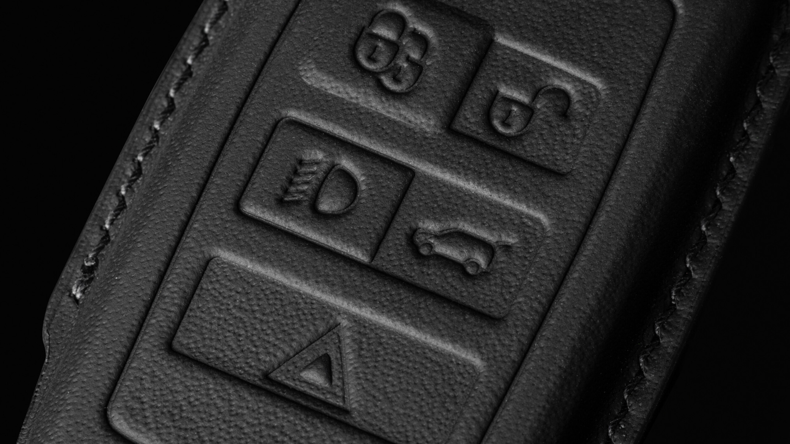 Leather key cover black BRABUS for Range Rover